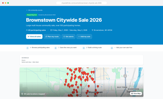 Interactive Yard Sale Maps: Find Sales, Save Stops & Plan a Route ...